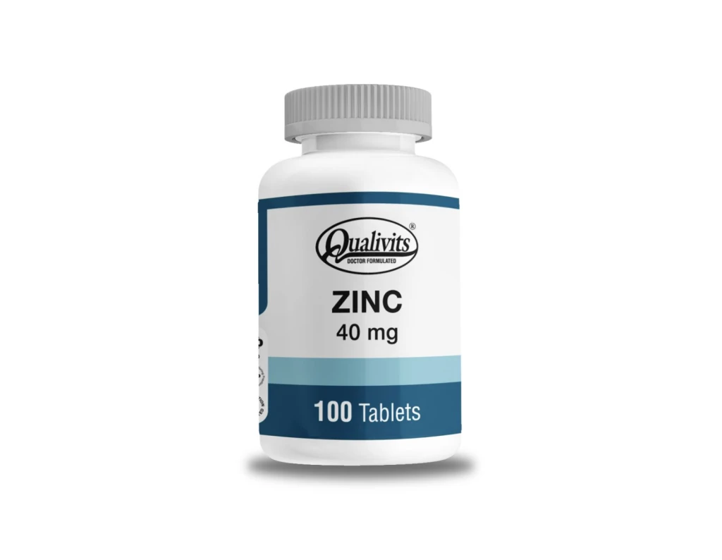 QUALIVITS ZINC 40MG X 100 TABLETAS – Crillon Farmacia